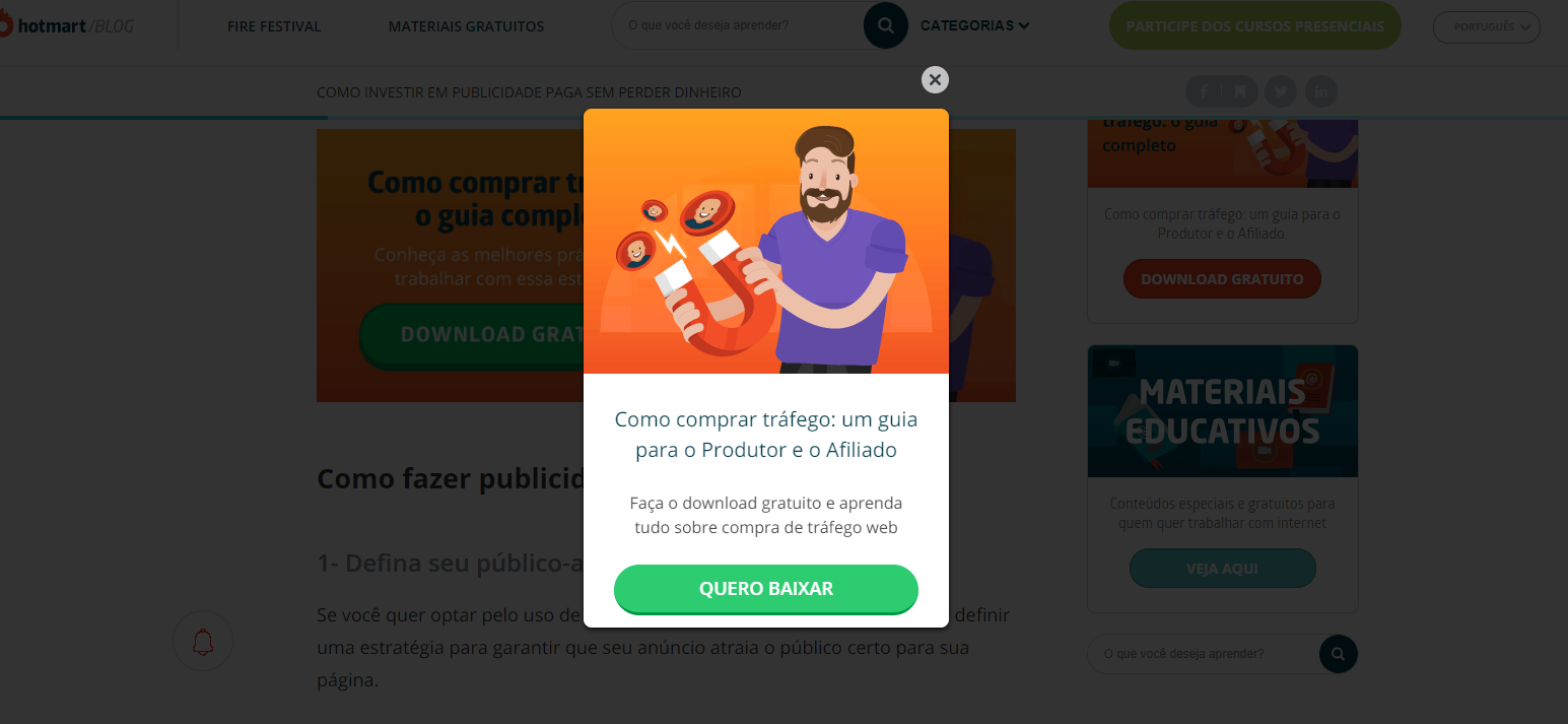 O que é um Pop-up e como usar para atrair mais leads hoje